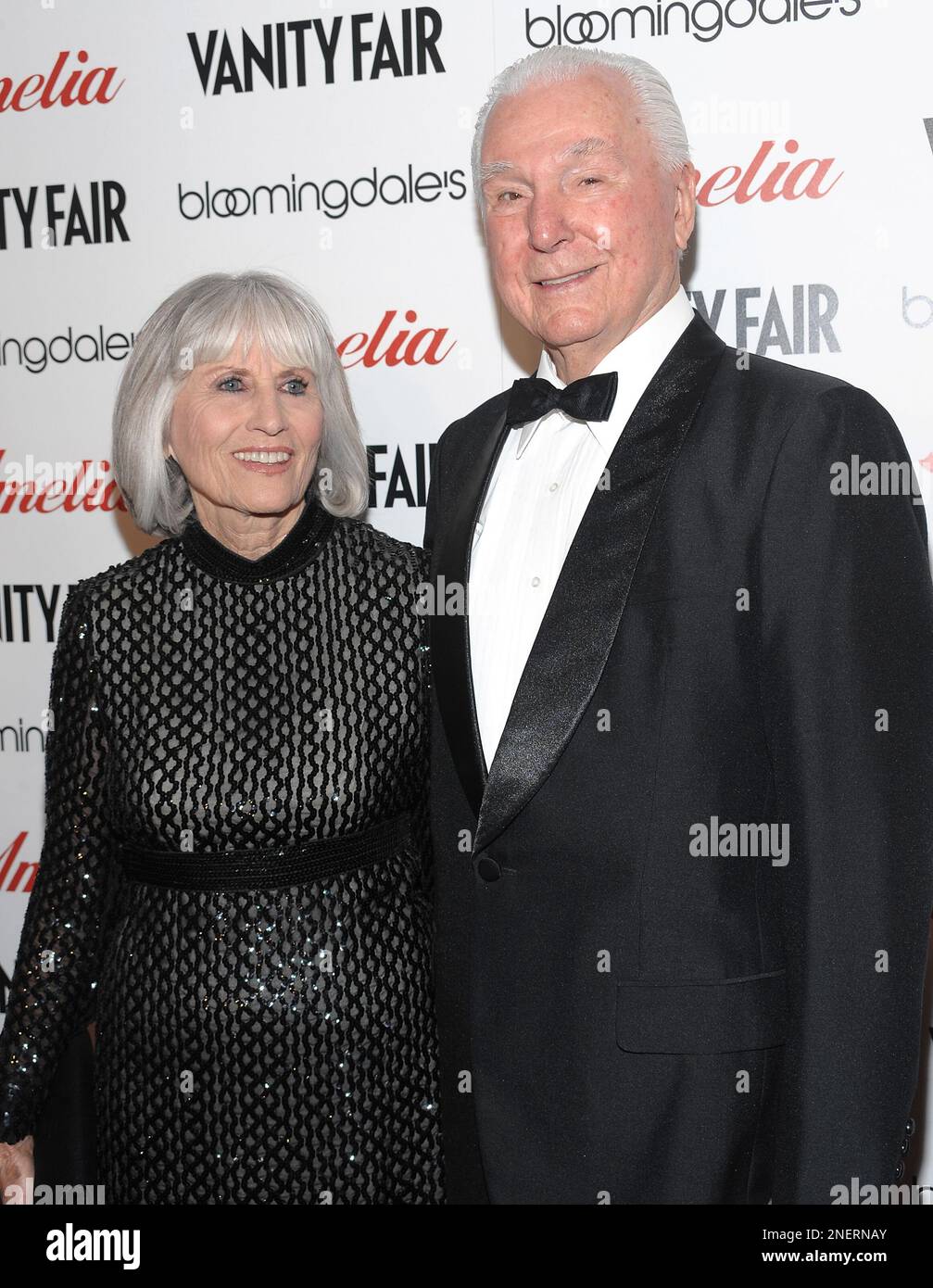 Author Elgen Long and wife attend the world premiere of 'Amelia' at the ...