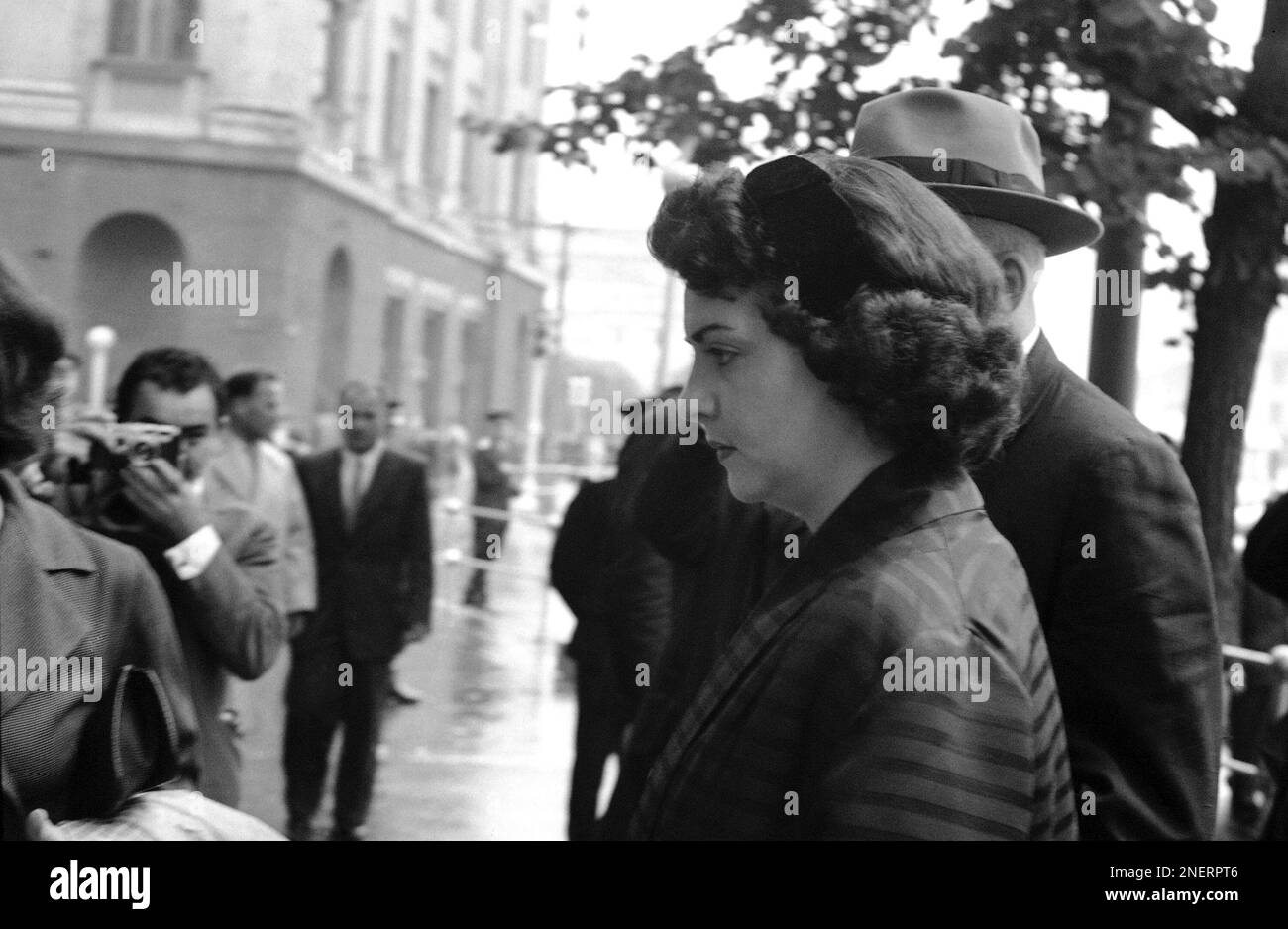 Mrs. Barbara Powers, wife of U-2 pilot Francis Gary Powers, as she ...