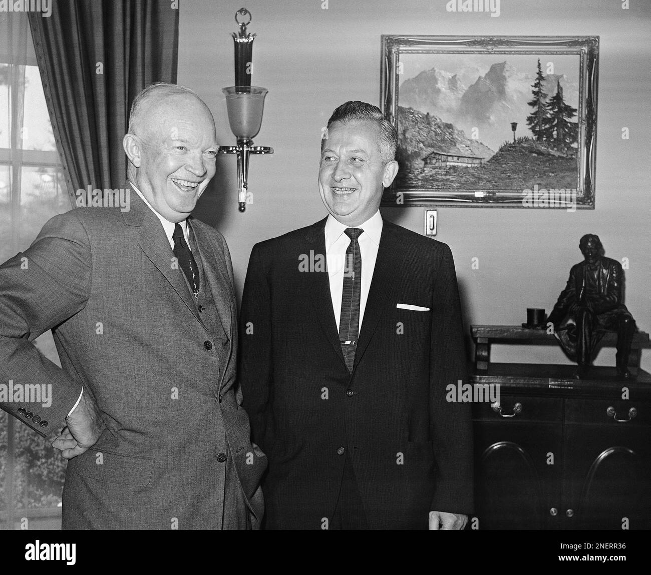 President Dwight Eisenhower poses at the White House, Washington, May ...