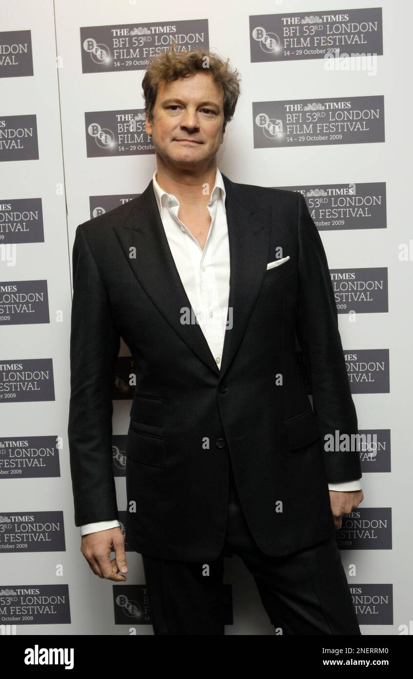 British actor Colin Firth arrives for the UK premiere of the film 'A ...