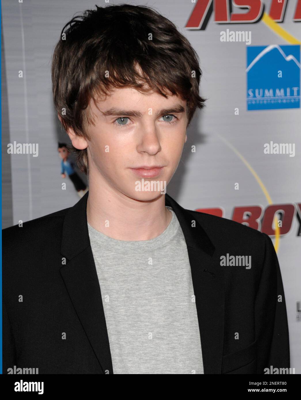 Actor Freddie Highmore arrives at the premiere of the feature animated ...
