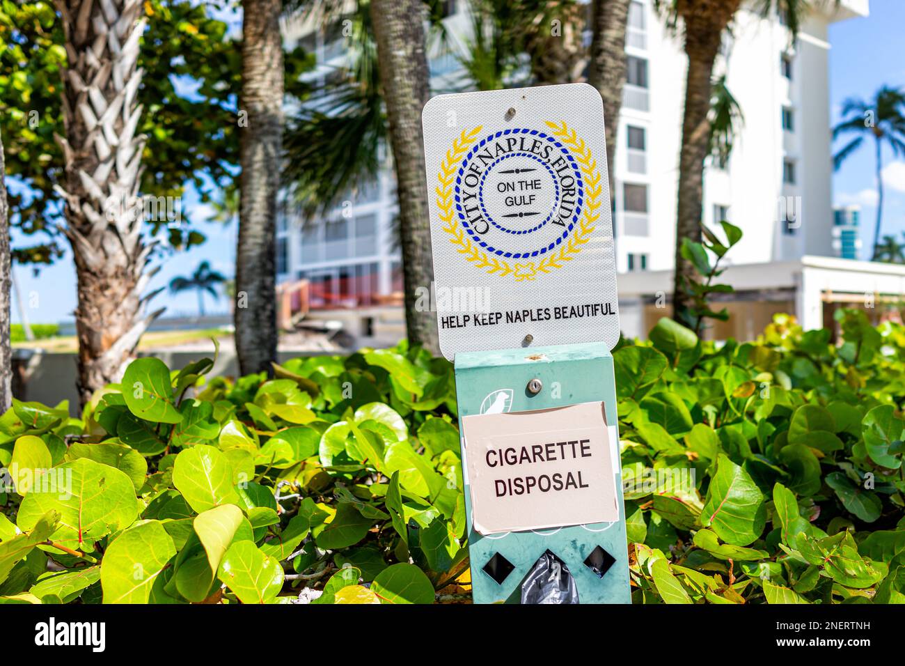 Naples, USA - March 30, 2022: Collier County, Florida gulf of mexico ...