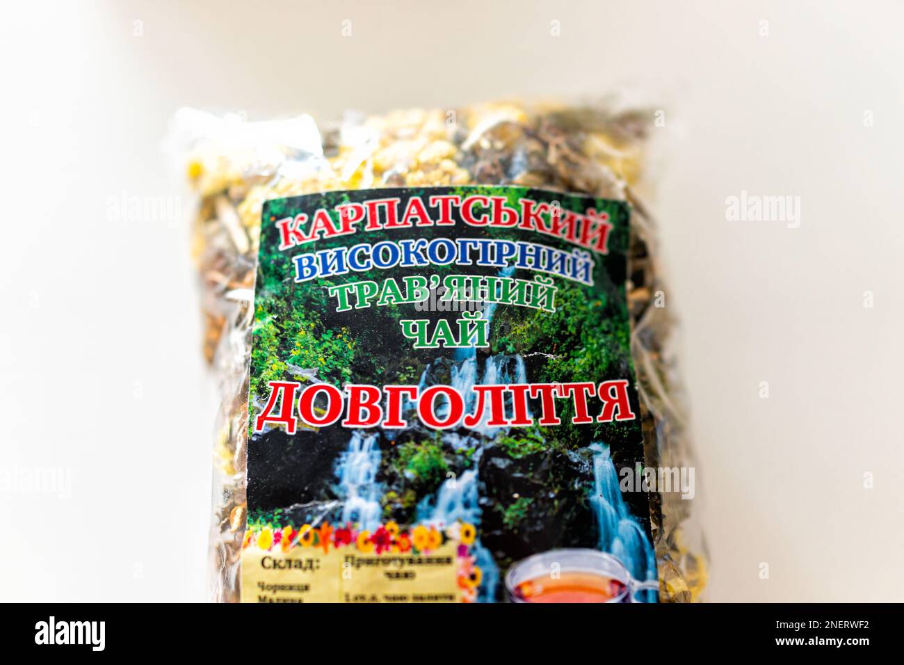 Naples, USA - May 13, 2022: Herbal tea from Carpathian mountains of ...