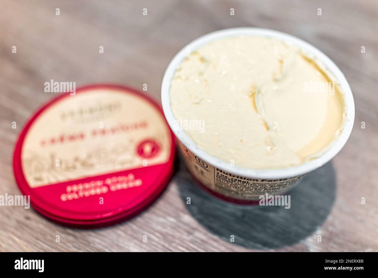 Sour cream tub hi-res stock photography and images - Alamy