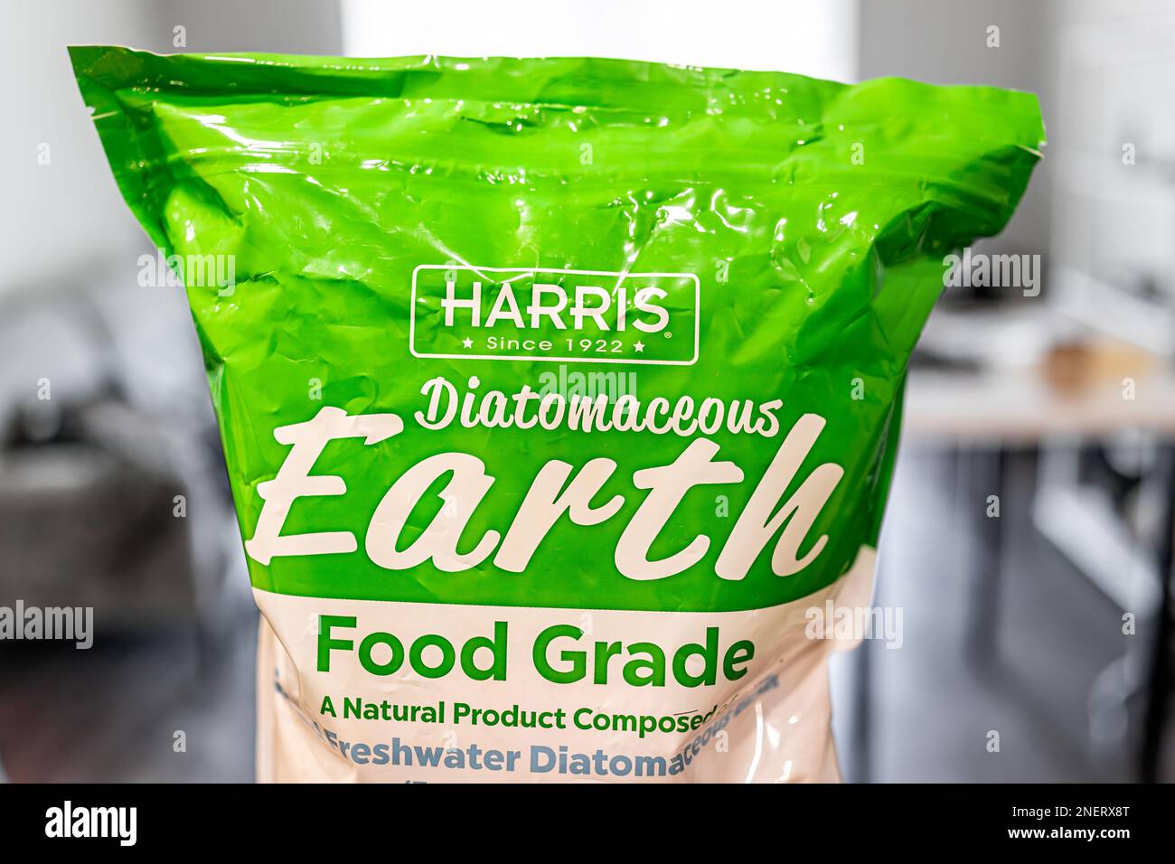 Avon, USA - June 17, 2022: Closeup of food grade diatomaceous earth ...