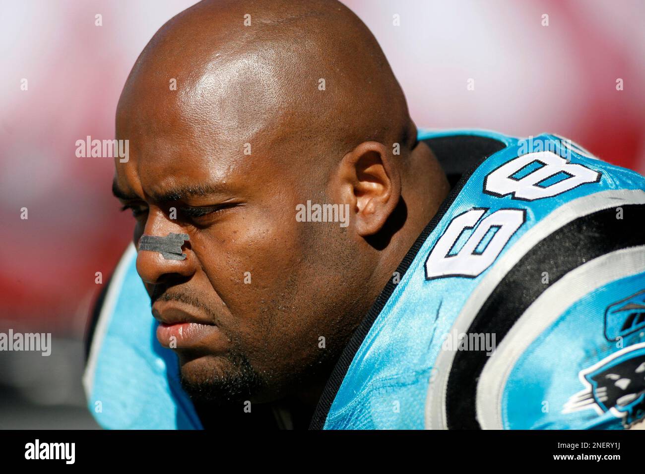 Carolina Panthers guard Keydrick Vincent (68) during an NFL football ...