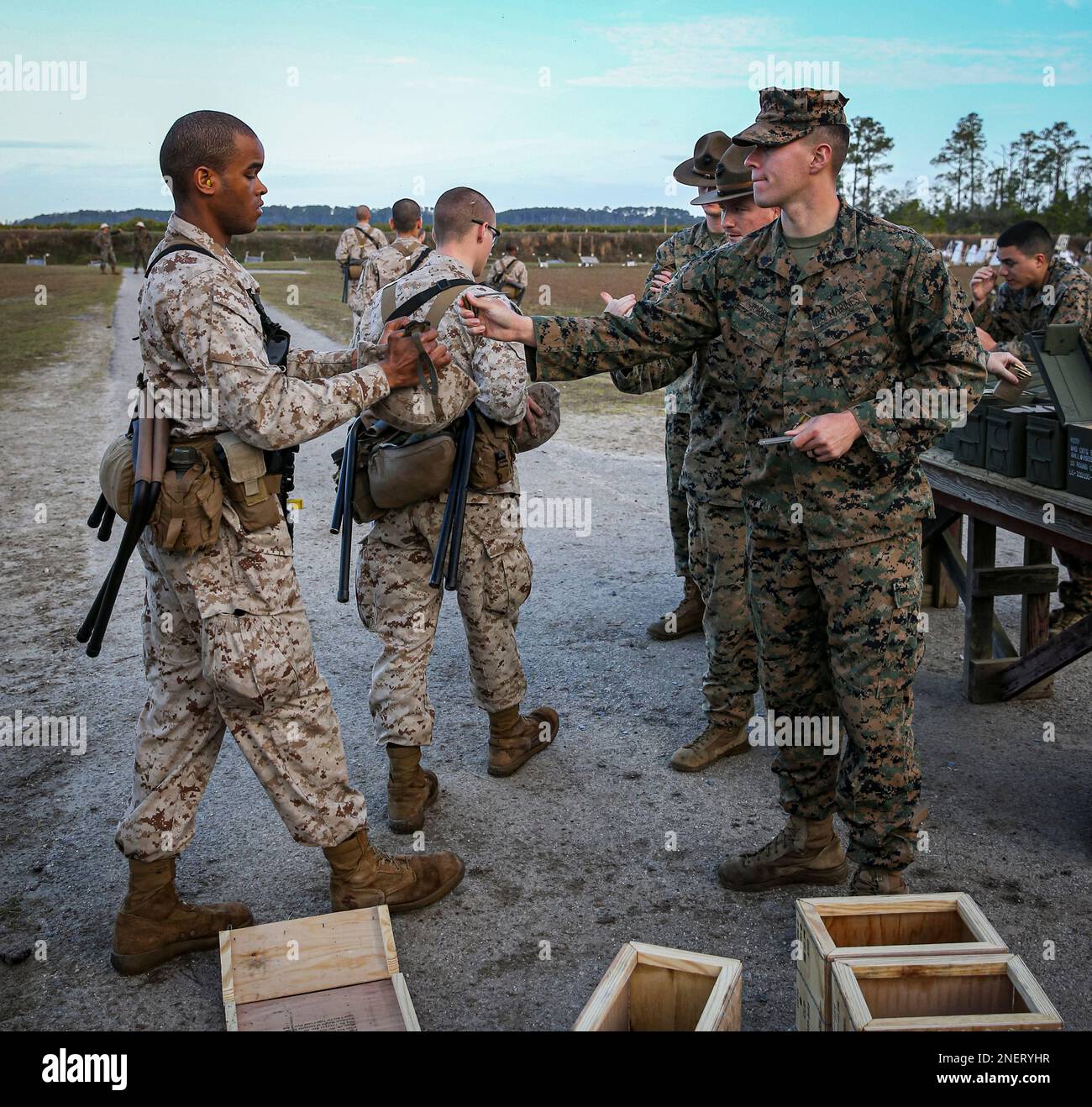 Parris Island, South Carolina, USA. 9th Feb, 2023. Recruits with Golf ...