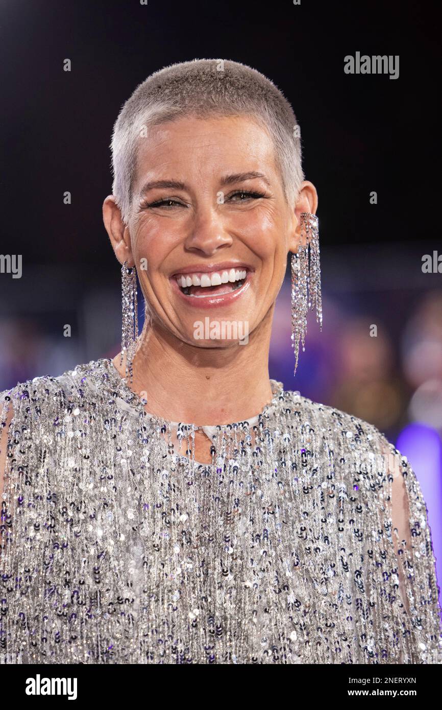 Evangeline Lilly poses for photographers upon arrival for the premiere ...