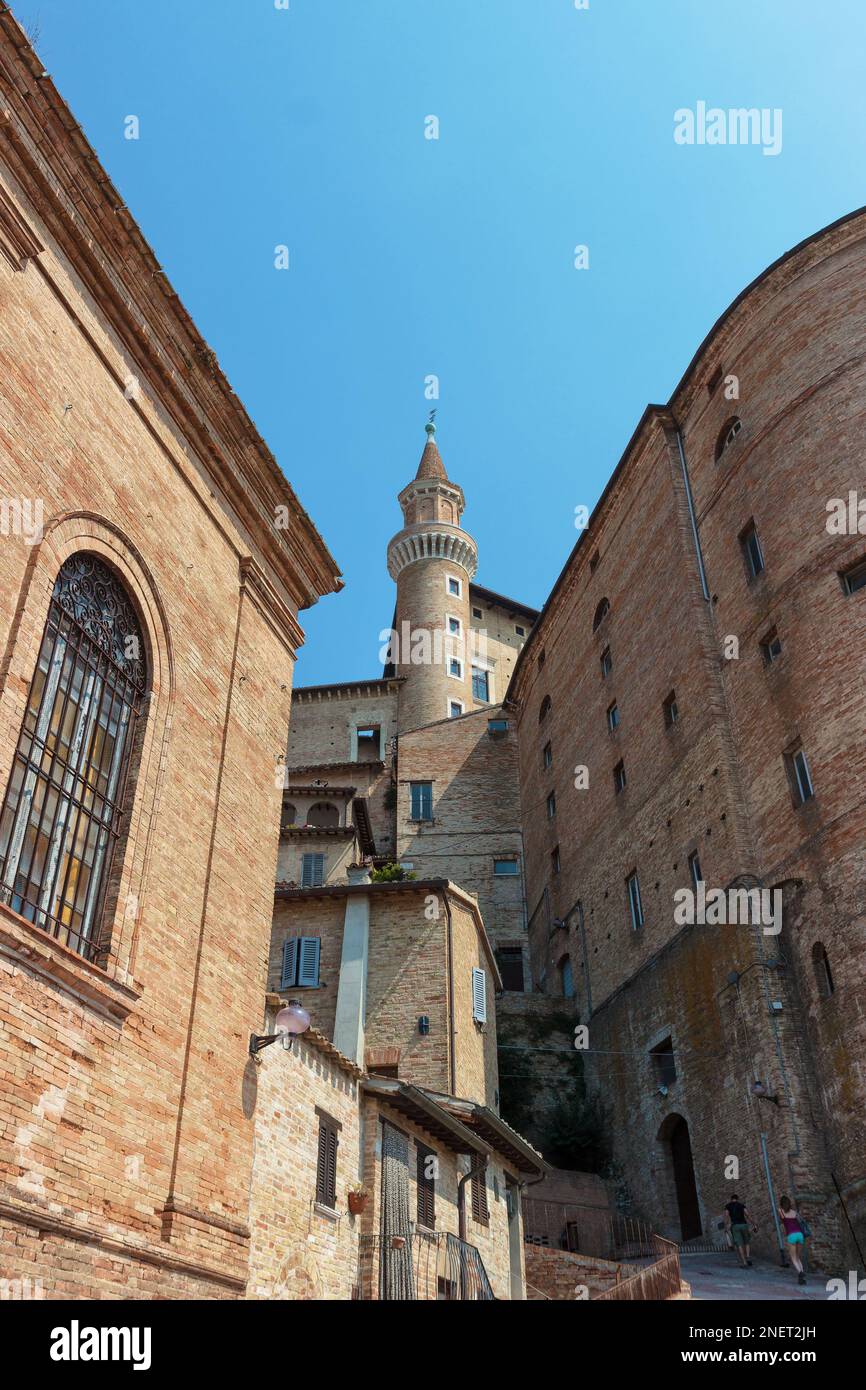 Urbino, Italy. Beautiful glimpse of Urbino, medieval italian town ...