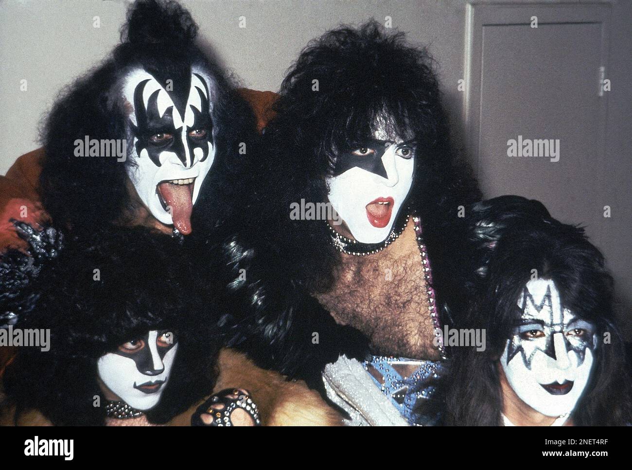 The American pop group 'Kiss' pose for photographers at a photocall at ...