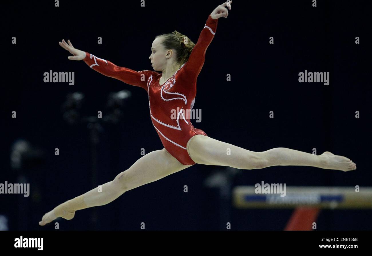 Rebecca Bross of the US in action during her floor routine during Women ...