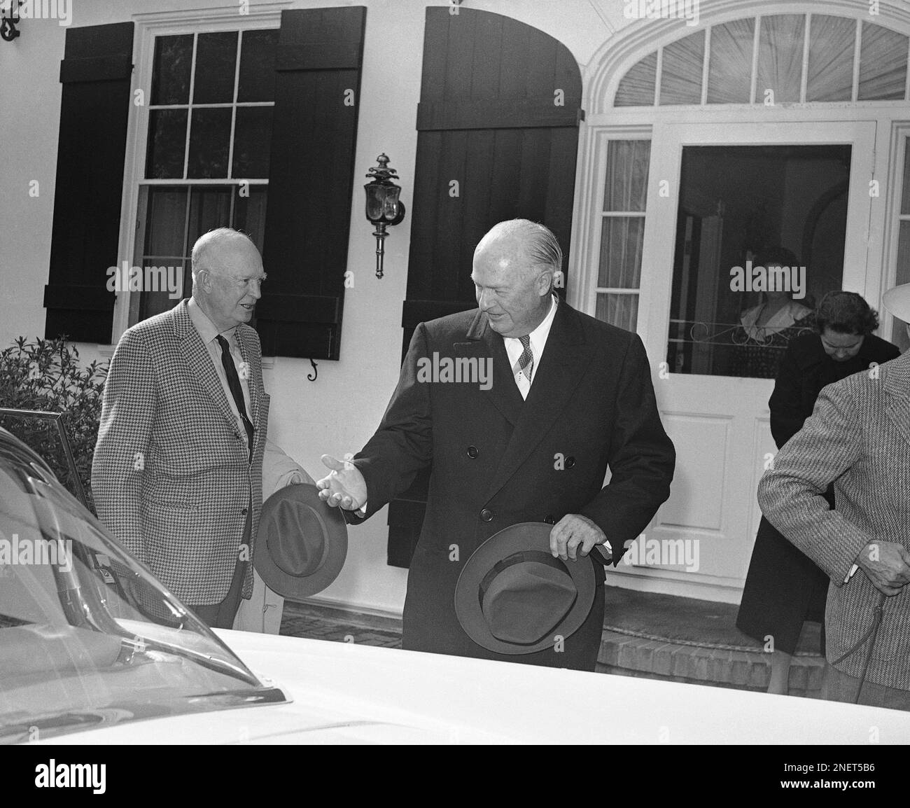 President Dwight Eisenhower bids farewell at Blue Springs Plantation by ...