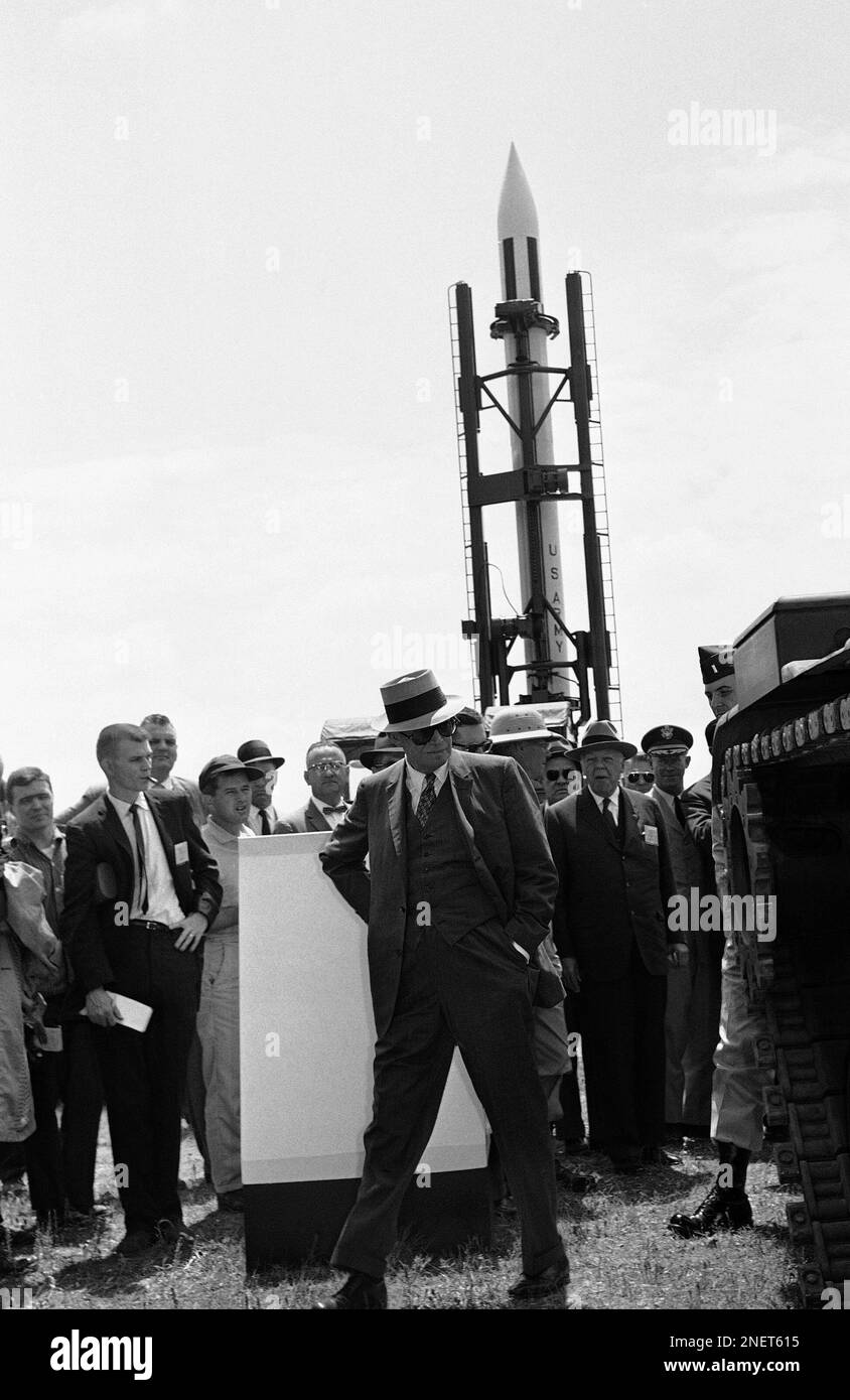 President Dwight D. Eisenhower gets a look at ?Corporal? Missile ...