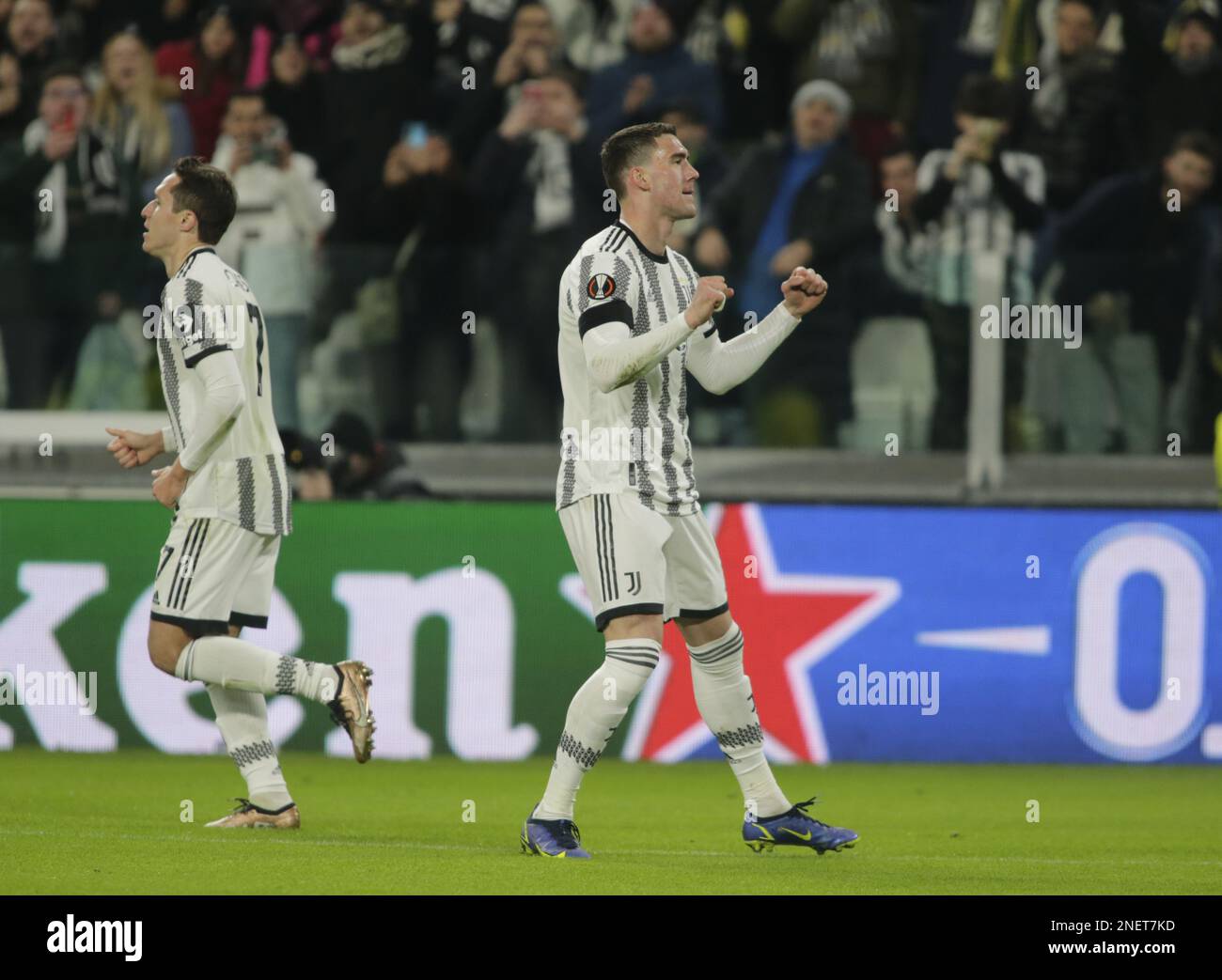 Dusan Vlahovic of Juventus during the Uefa Europa League, football ...