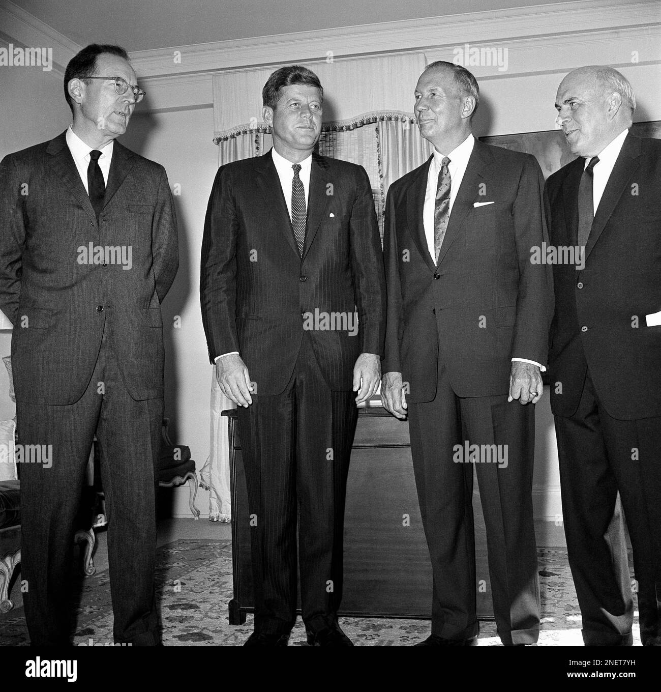 President John F. Kennedy meets arms control and disarmament advisors ...