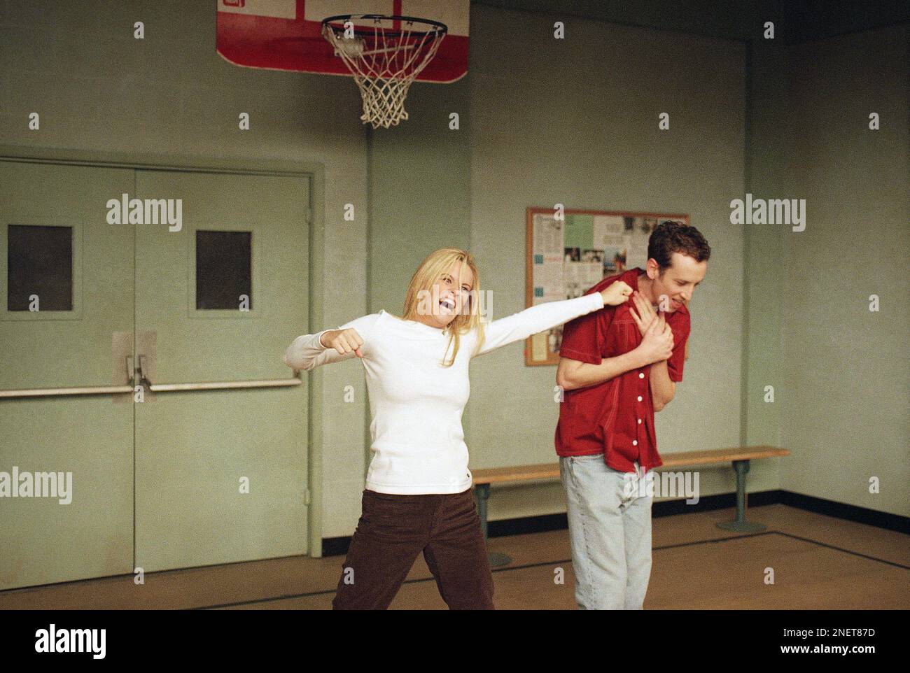 Jenny McCarthy rehearses a scene on the Jenny McCarthy Show on ...