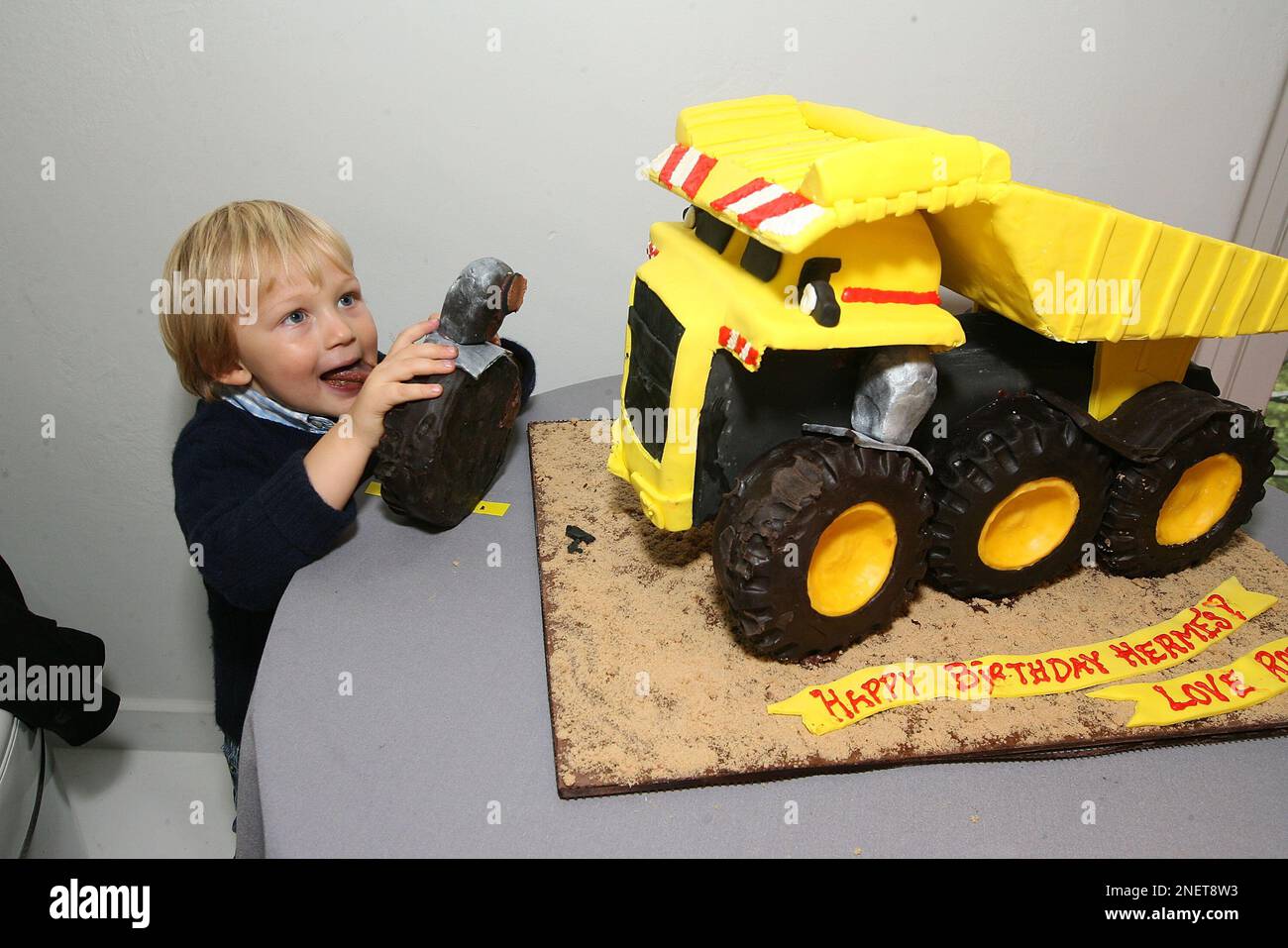 A Rocky the Robot Truck themed birthday party for Kelly Rutherford's ...