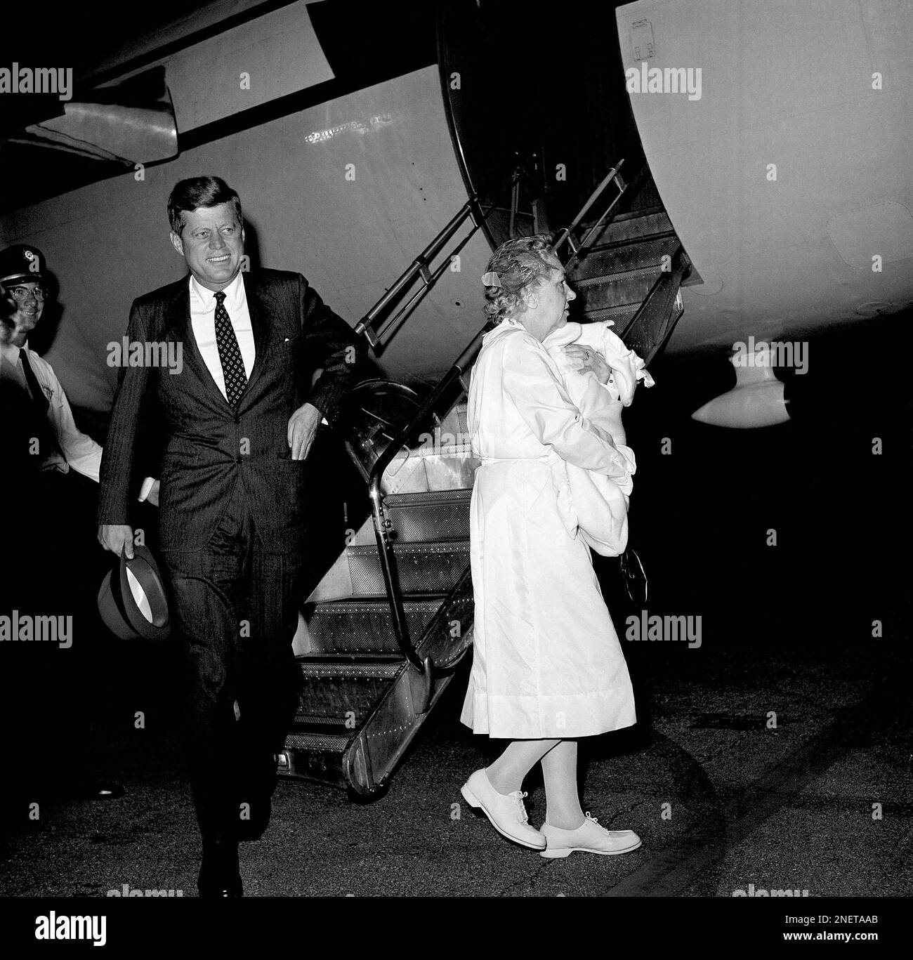 President elect John F. Kennedy wore a beaming smile upon arrival, Dec ...