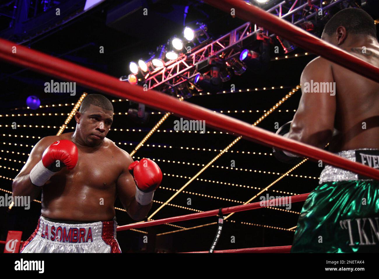 Odlanier Solis, left, in action against Monte Barrett during their ...