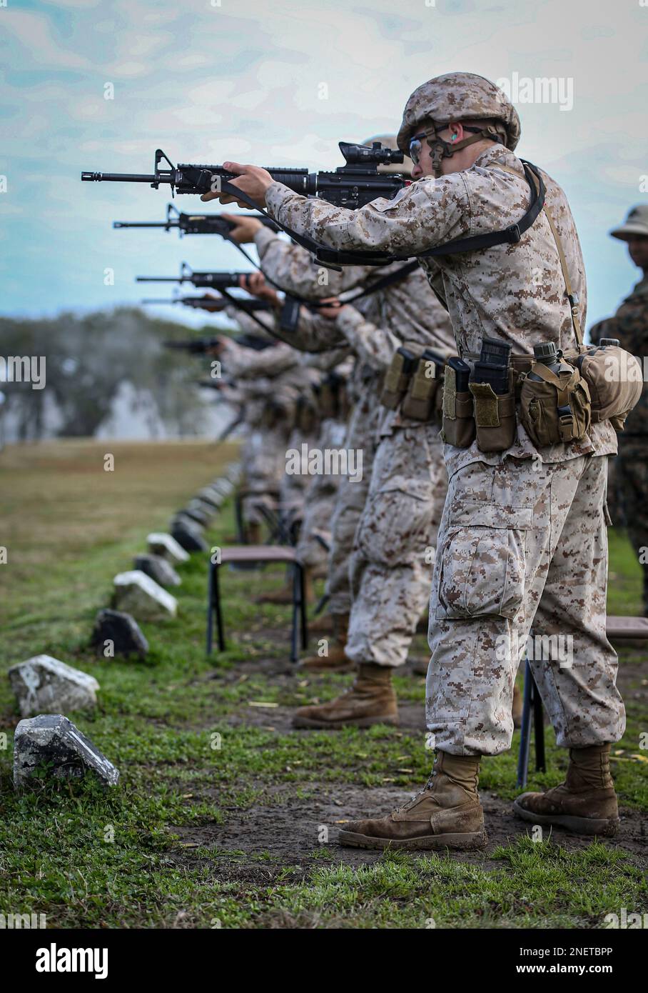 Parris Island, South Carolina, USA. 9th Feb, 2023. Recruits with Golf ...
