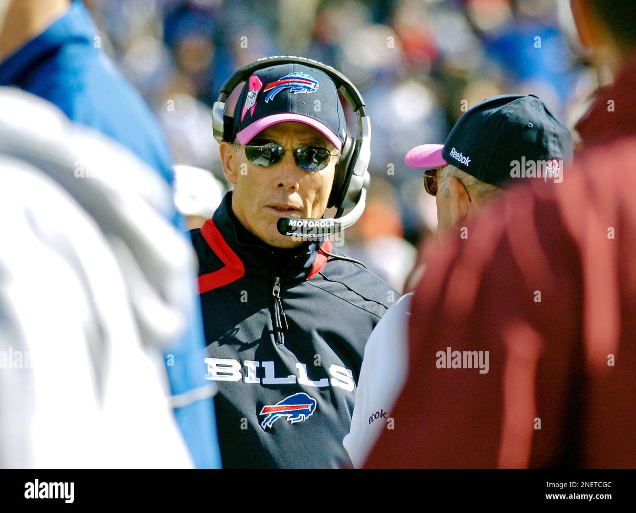 Buffalo Bills head coach Dick Jauron on the sidelines during the NFL ...
