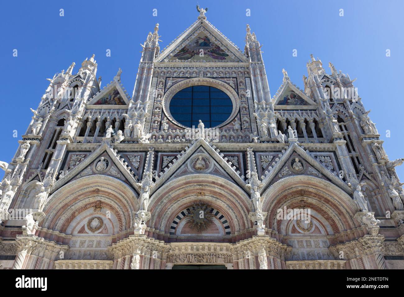 Detail of the facade of the metropolitan cathedral of Santa Maria ...