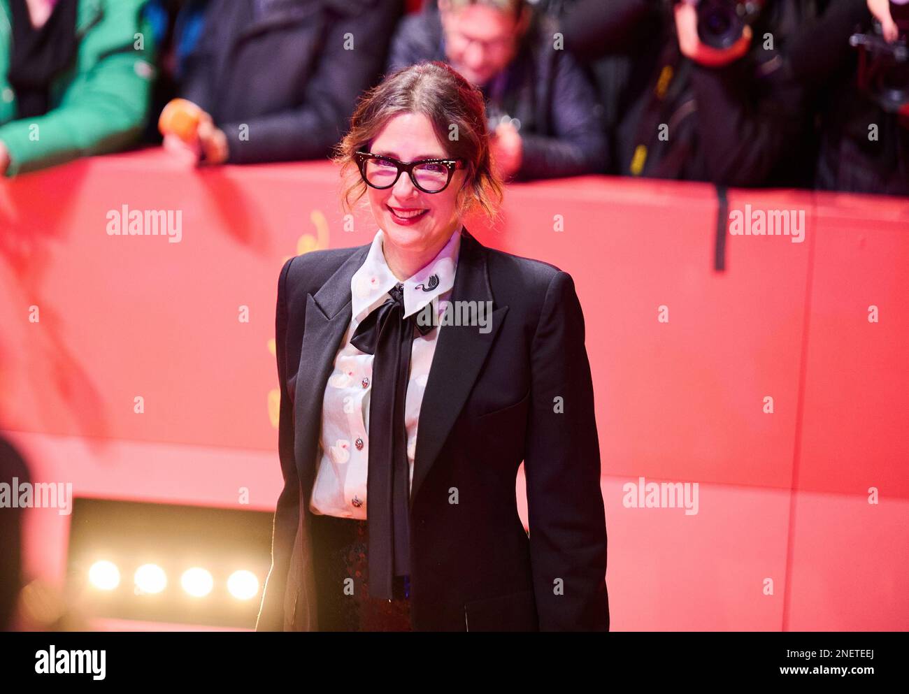 Berlin, Germany. 16th Feb, 2023. Director Rebecca Miller arrives at the ...
