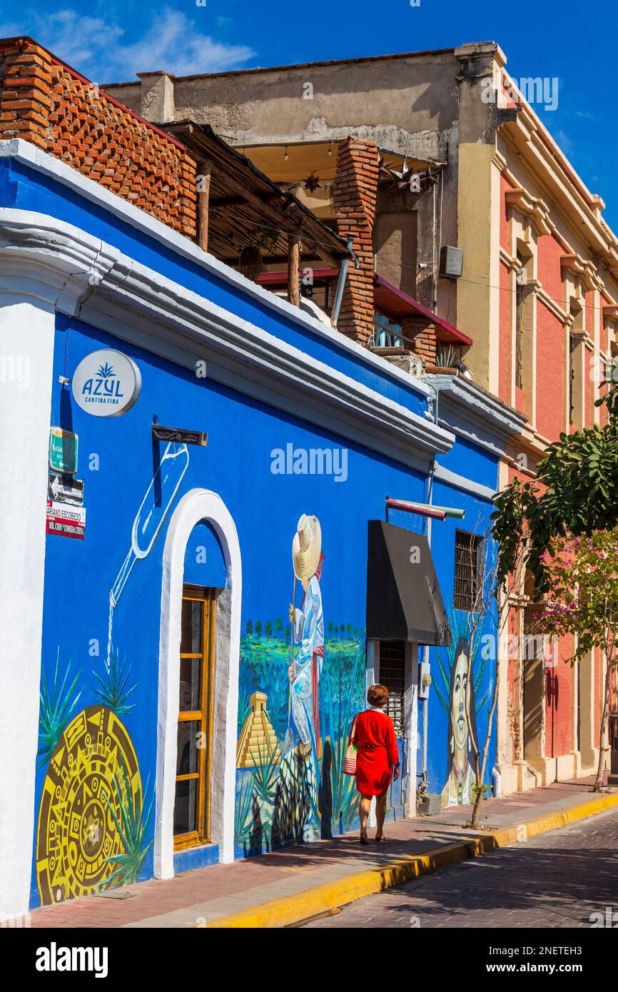 Bar on Mariano Escobedo Street, Historic Old Town, Mazatlan City ...