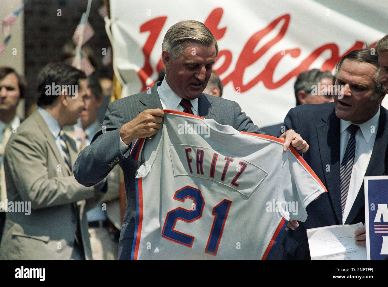 Democratic presidential candidate Walter Mondale during a rally in New ...