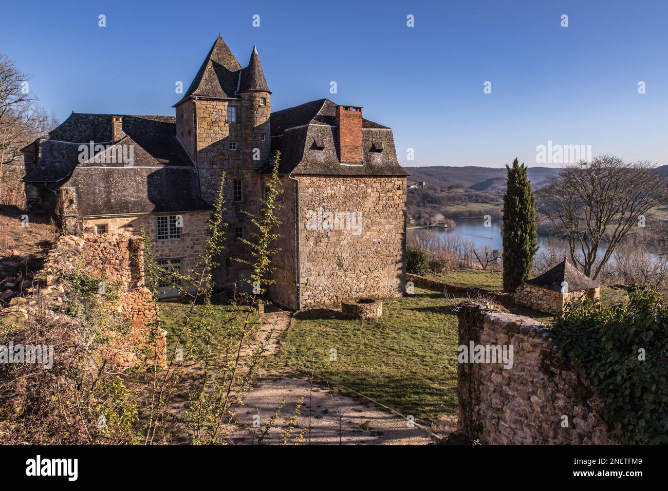 Château de Laporte Stock Photo - Alamy