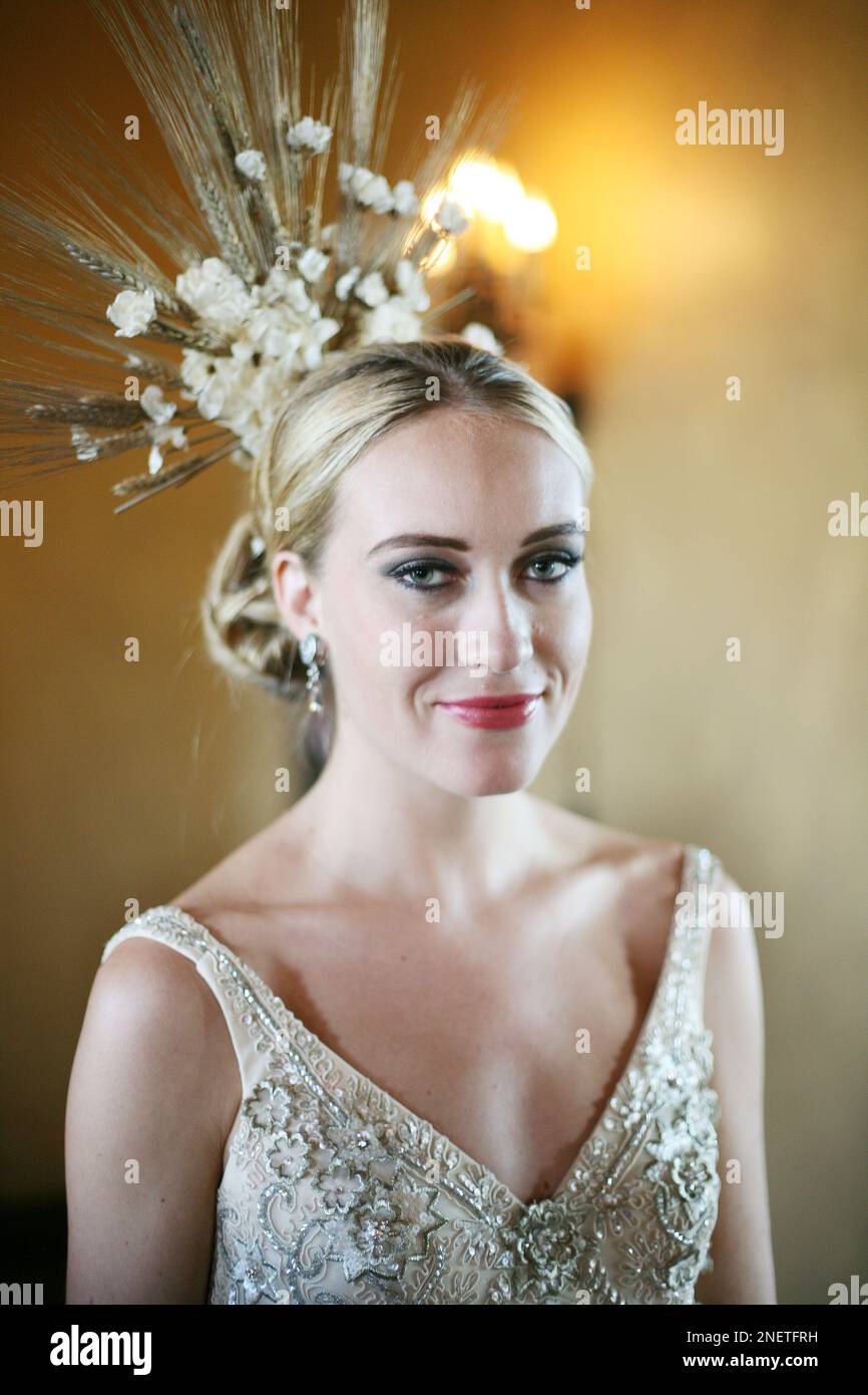 A model wearing Sue Wong attends the Sue Wong Spring 2010 Preview Event ...