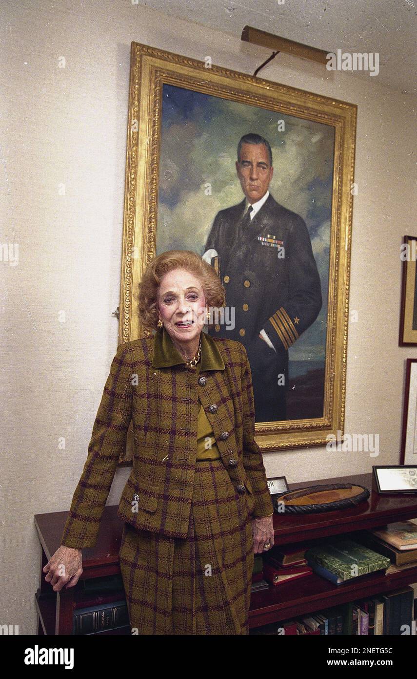 FILE - In a , March 1992 file photo, Brooke Astor, the queen of New York's society, is seen in ...