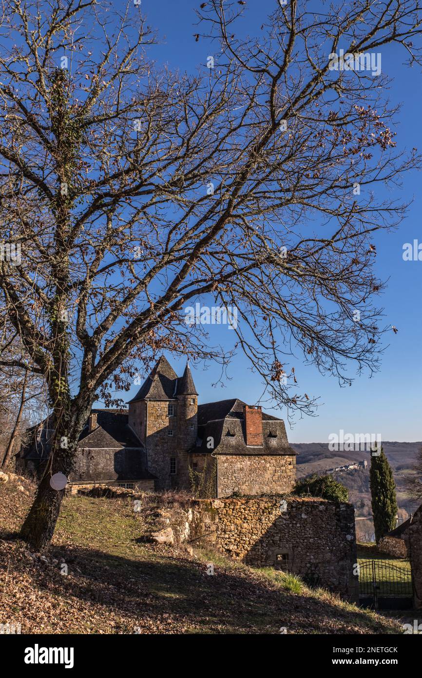 Château de Laporte Stock Photo - Alamy