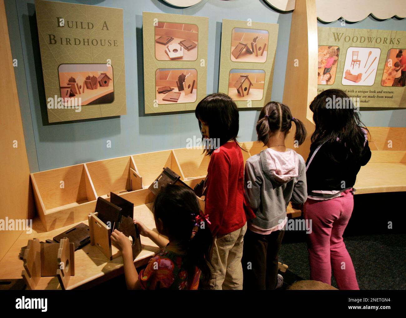 Boston school children take in the sights and sounds at the opening of ...