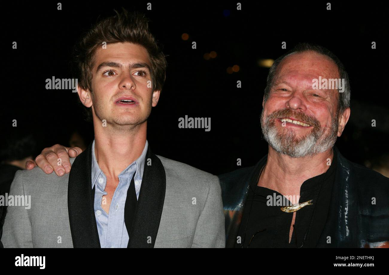 U.S. actor Andrew Garfield and U.S. director Terry Gilliam arrive at ...