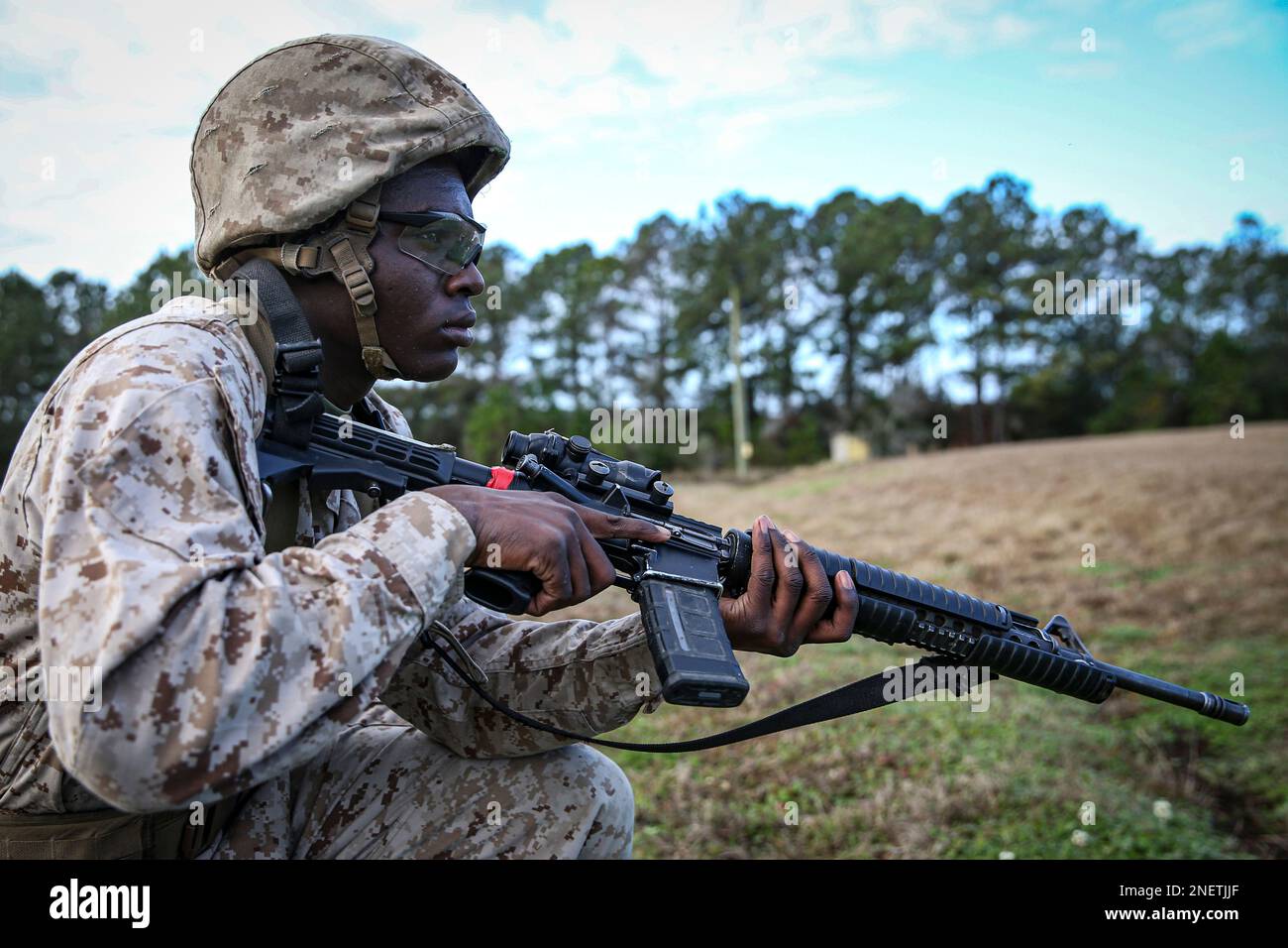 Parris Island, South Carolina, USA. 9th Feb, 2023. Recruits with Golf ...