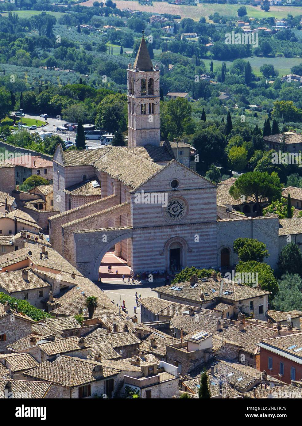 Panoramic glimpse of Assisi, italian medieval town Stock Photo - Alamy