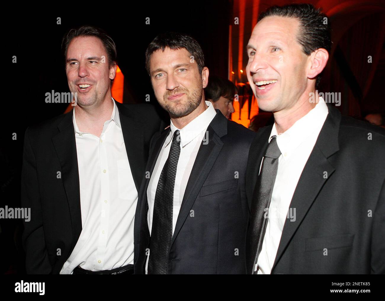 Producer Mark Gill, actor Gerard Butler and Producer Neil Sacker attend ...