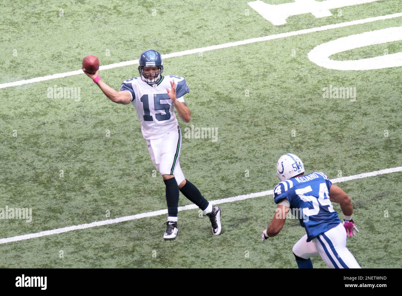 Seattle Seahawks quarterback Seneca Wallace in action against the ...