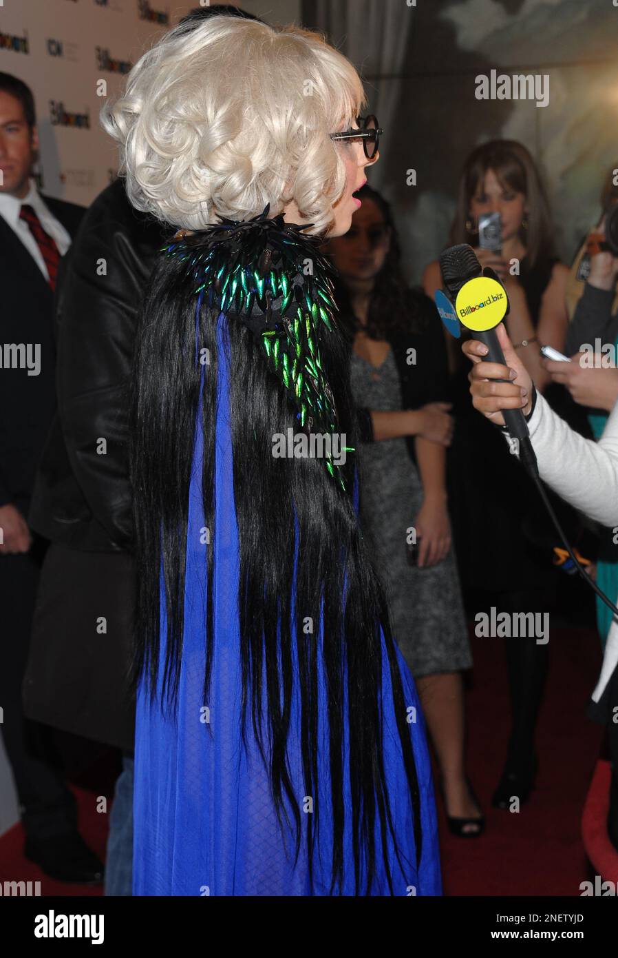 Singer Lady Gaga arrives at the Billboard Women In Music brunch, where ...