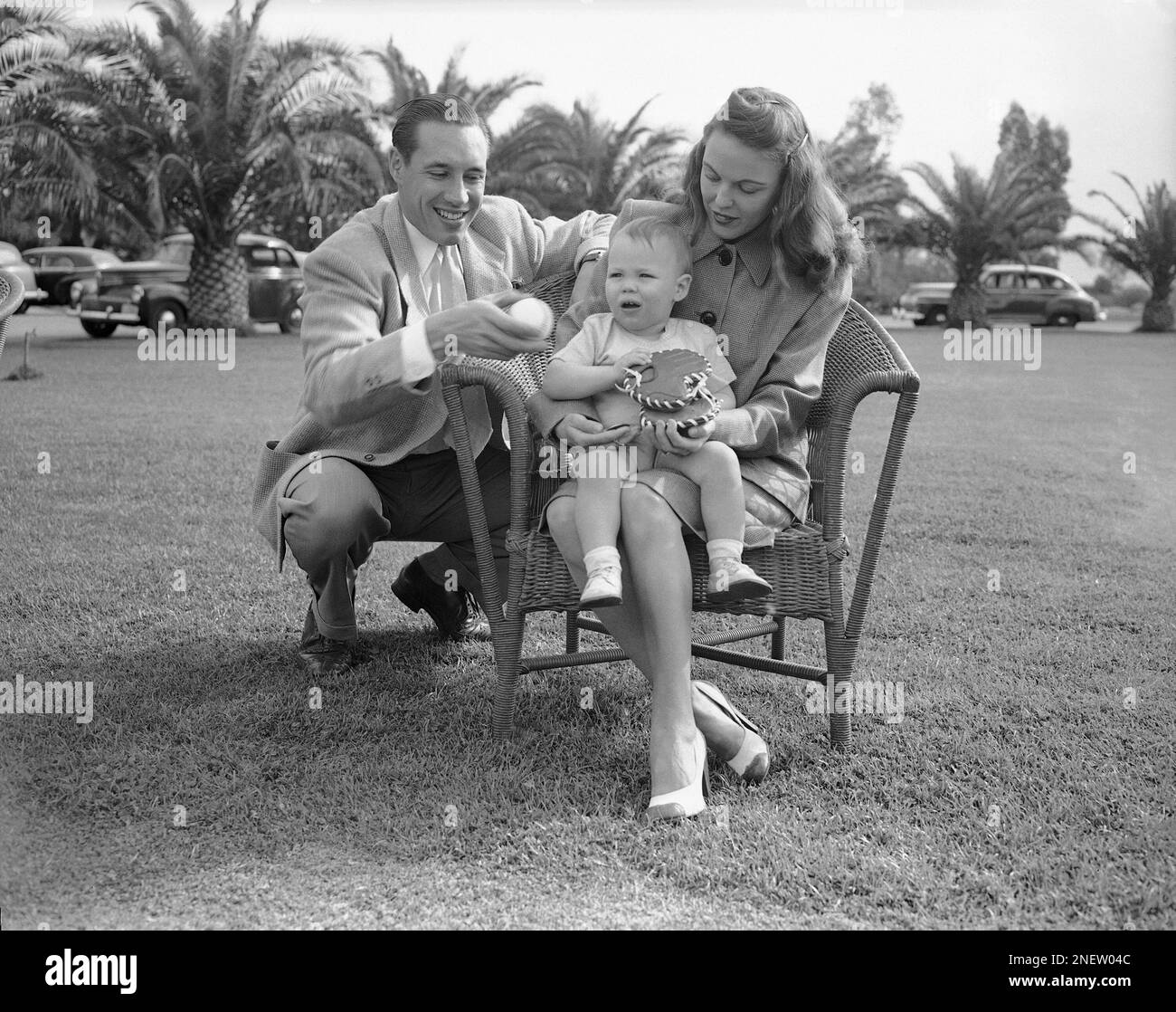 Stephen, 15-month-old son of Mr. and Mrs. Bob Feller, displays more ...