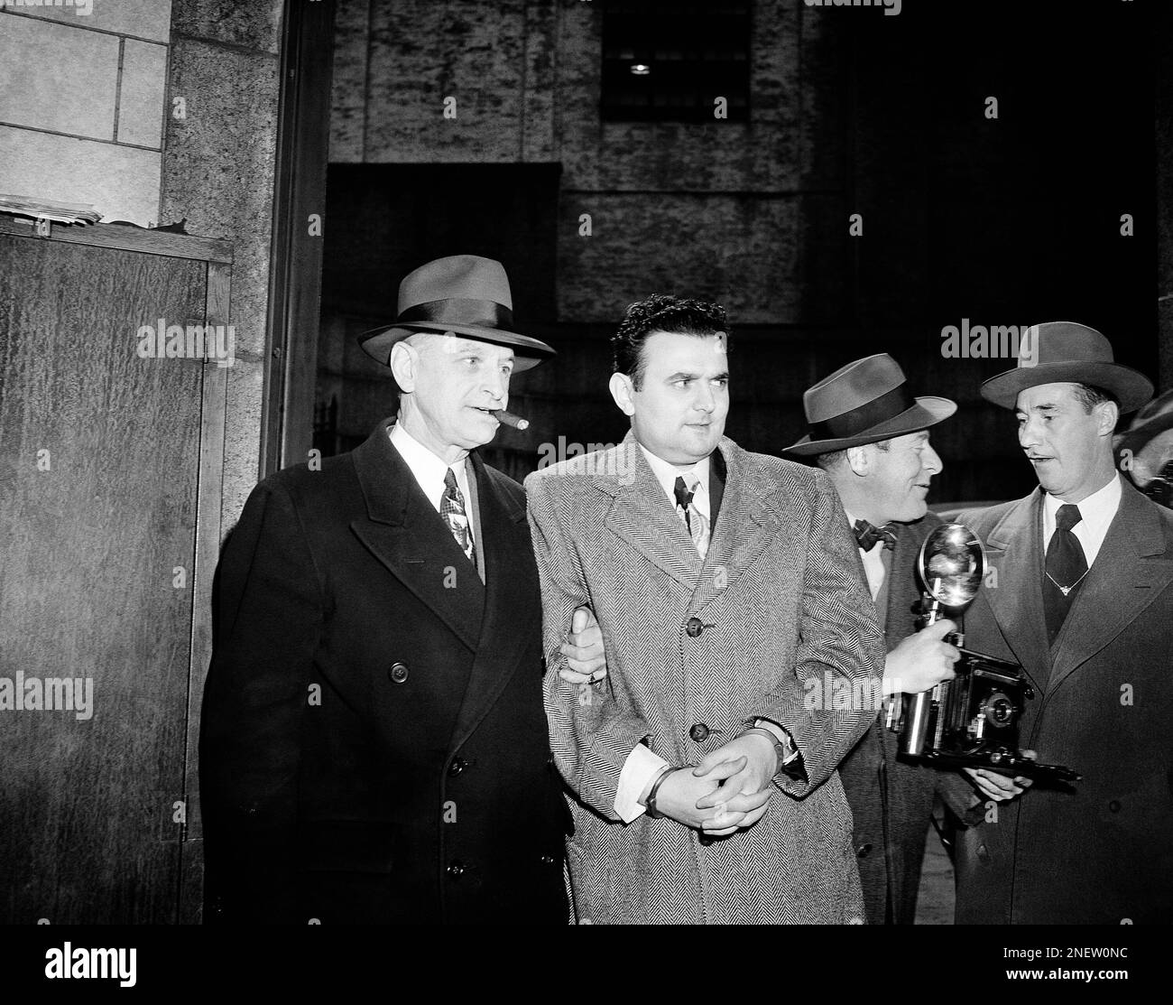 David Greenglass, 29, former army sergeant, is led into Federal ...