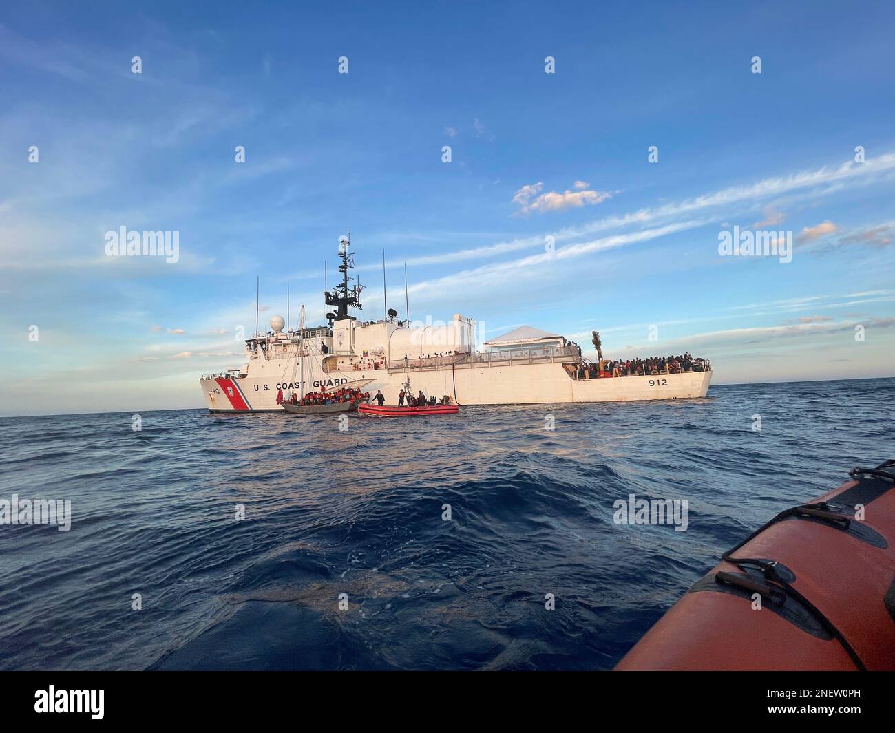 USCGC Legare’s (WMEC 912) crew interdicts an unsafe vessel with 396 ...