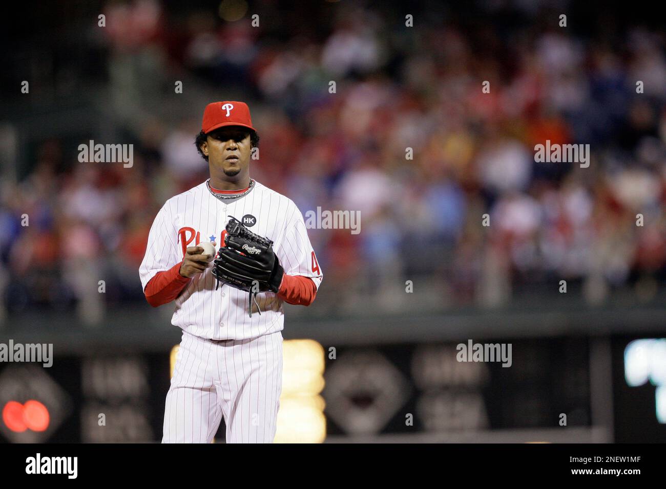 Philadelphia Phillies pitcher Pedro Martinez during a baseball game ...