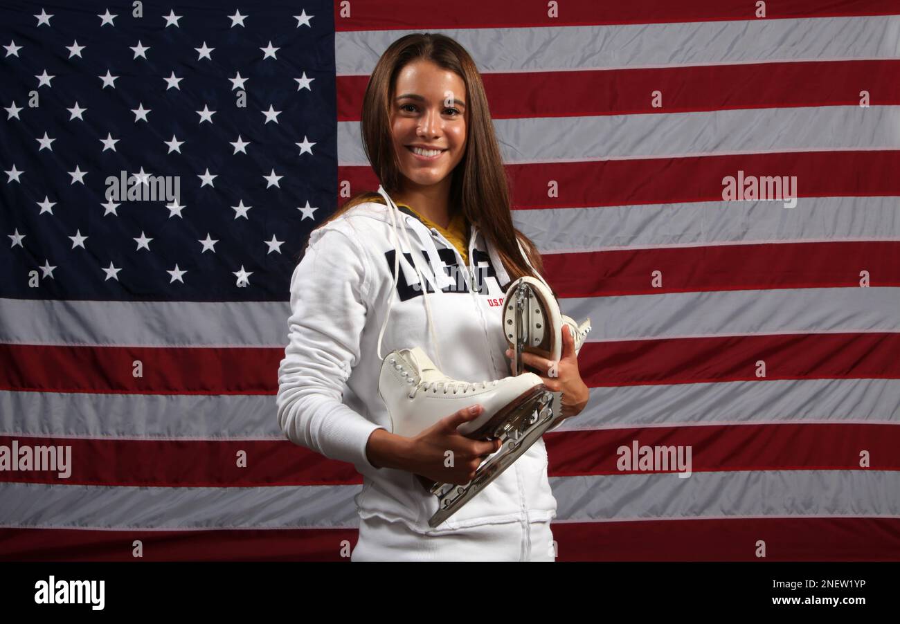 Figure skating competitor Alissa Czisny poses for a portrait during the ...
