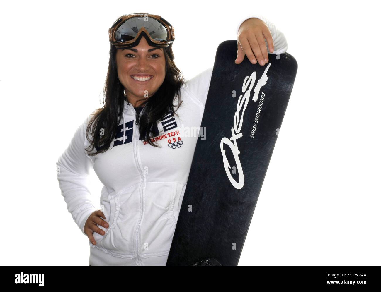 Snowboarding PGS competitor Michelle Gorgone poses for a portrait ...