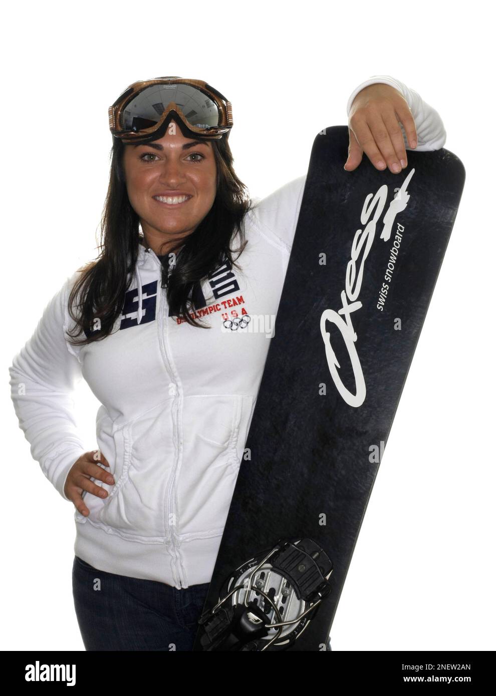 Snowboarding PGS competitor Michelle Gorgone poses for a portrait ...
