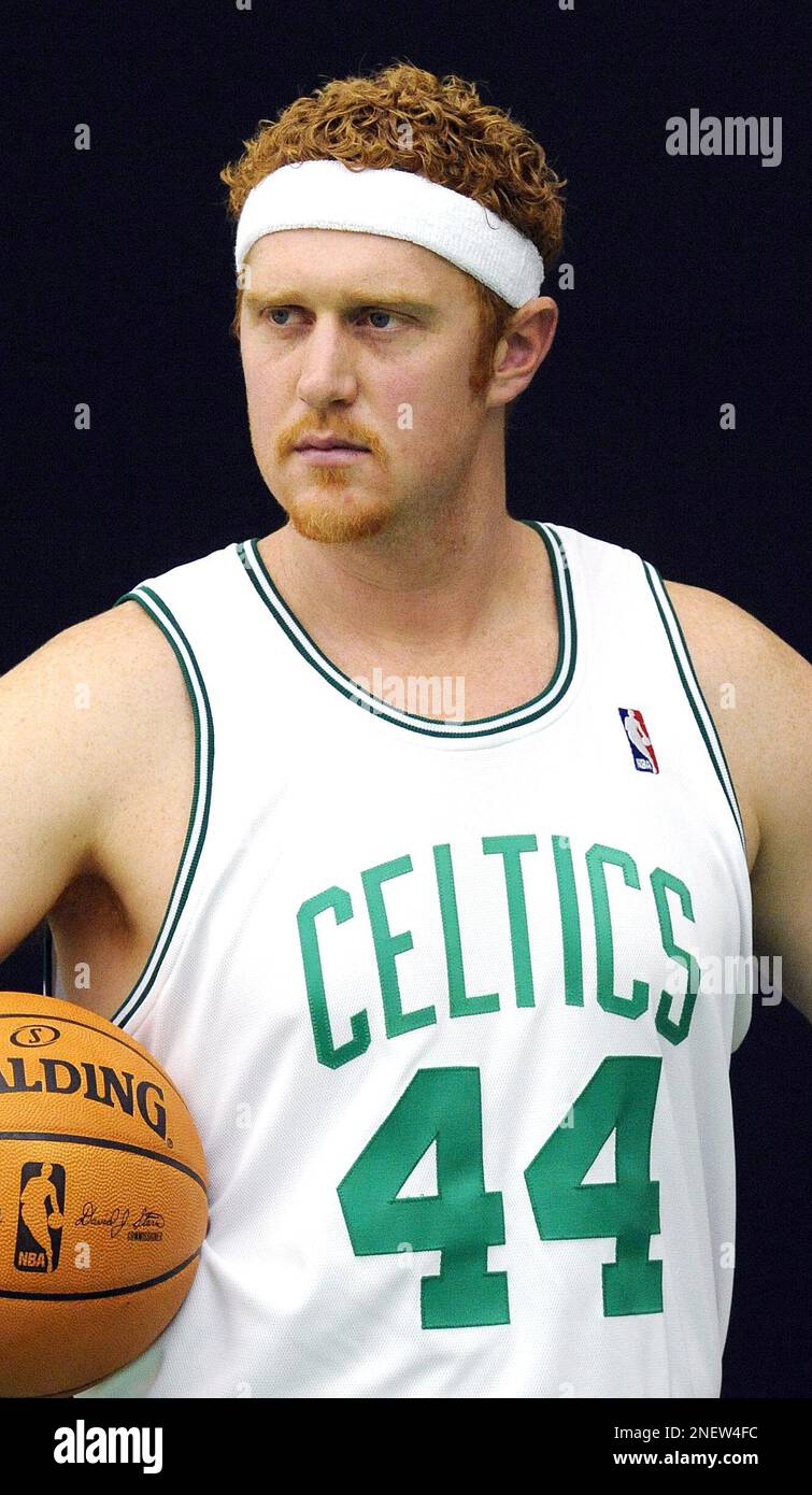 Boston Celtics' Brian Scalabrine during the team's NBA Basketball media ...
