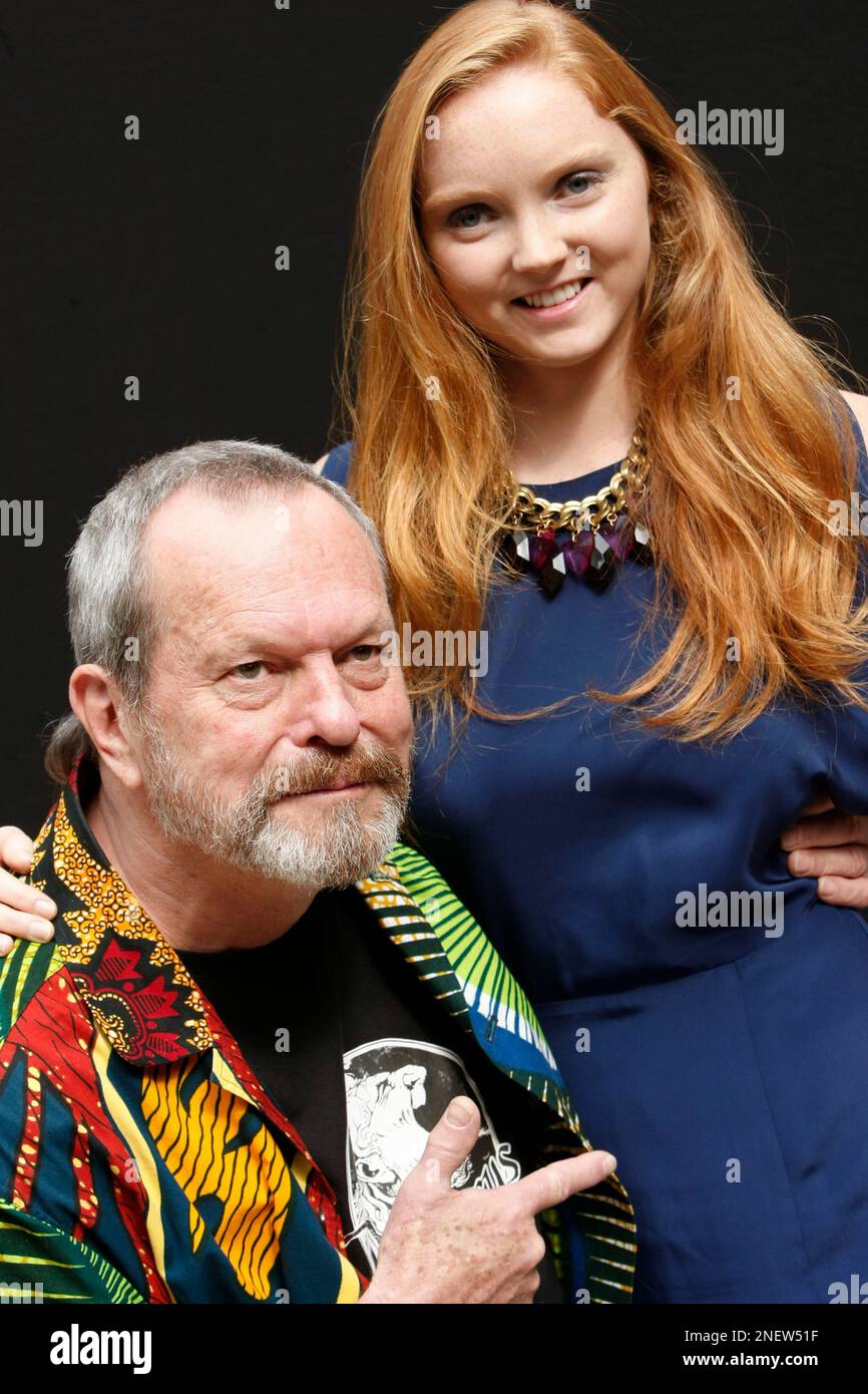 U.S. director Terry Gilliam, left, and British model and actress Lily ...