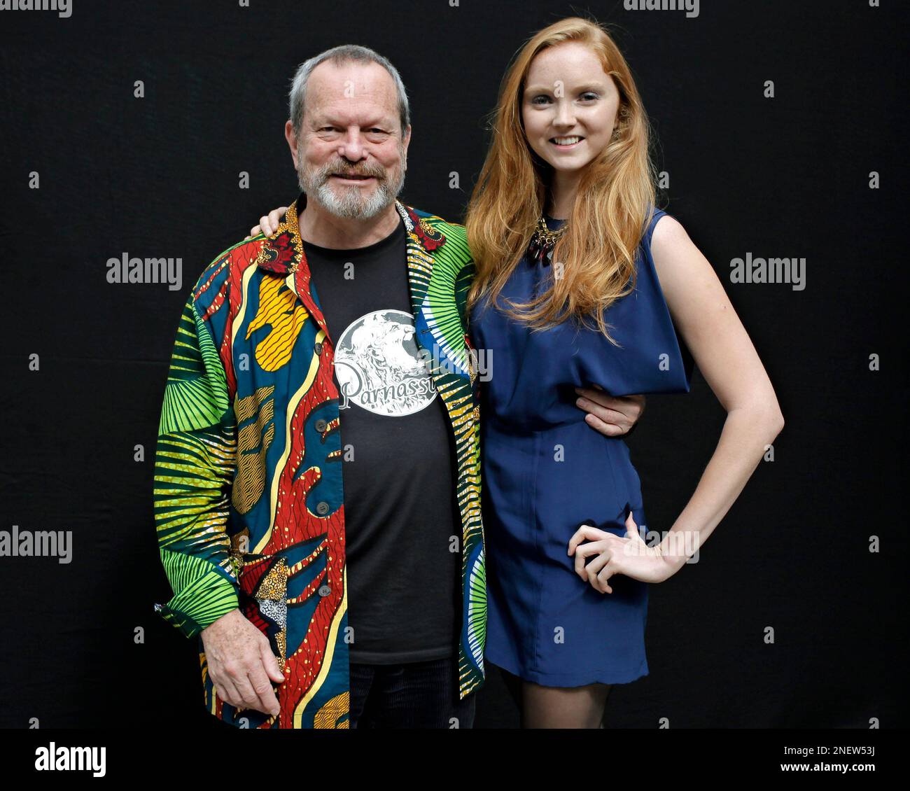U.S. director Terry Gilliam, left, and British model and actress Lily ...